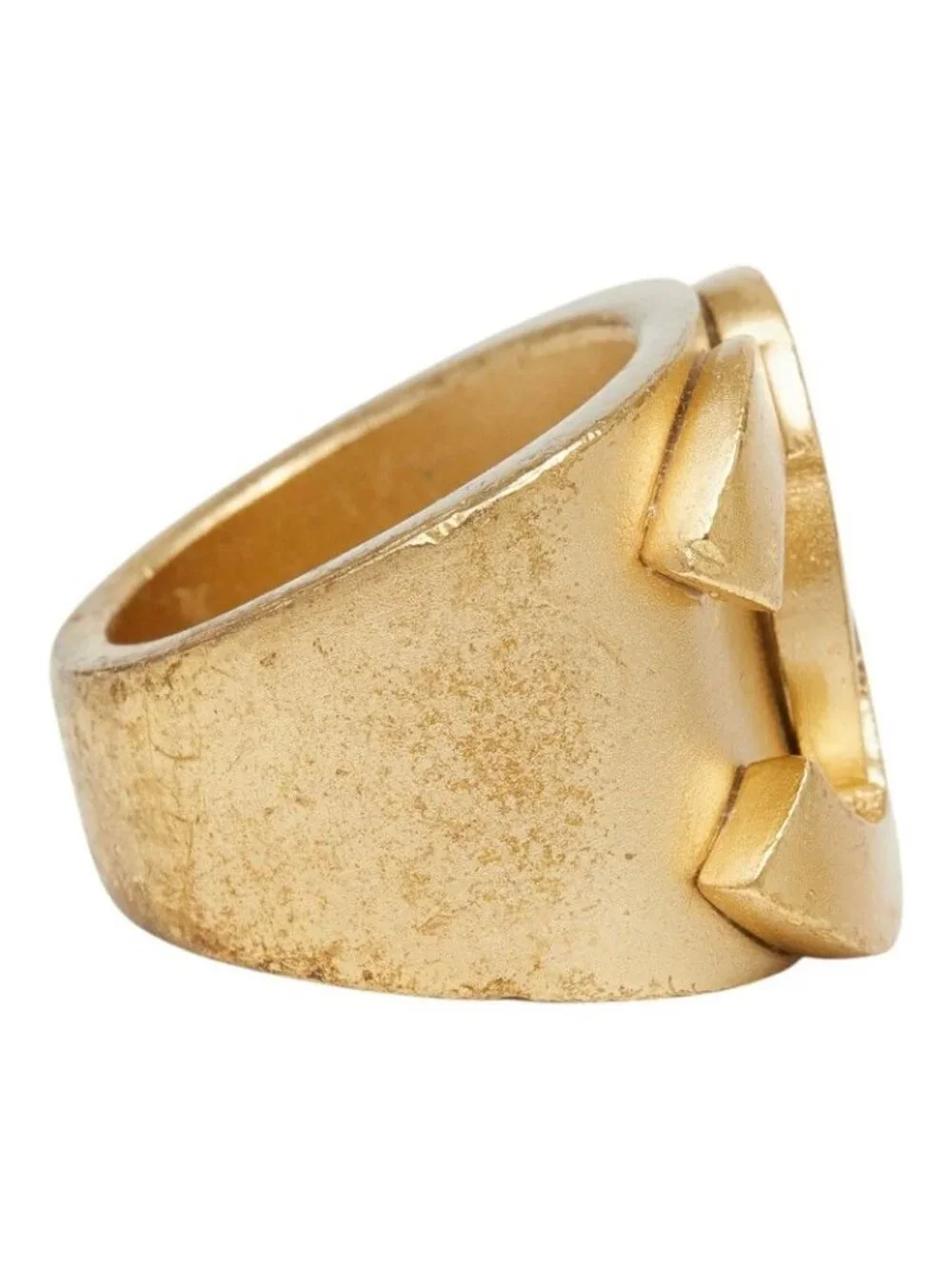 CHANEL | Jewelry | Sold Chanel Cc Logo Ring C Gold Plated | Poshmark